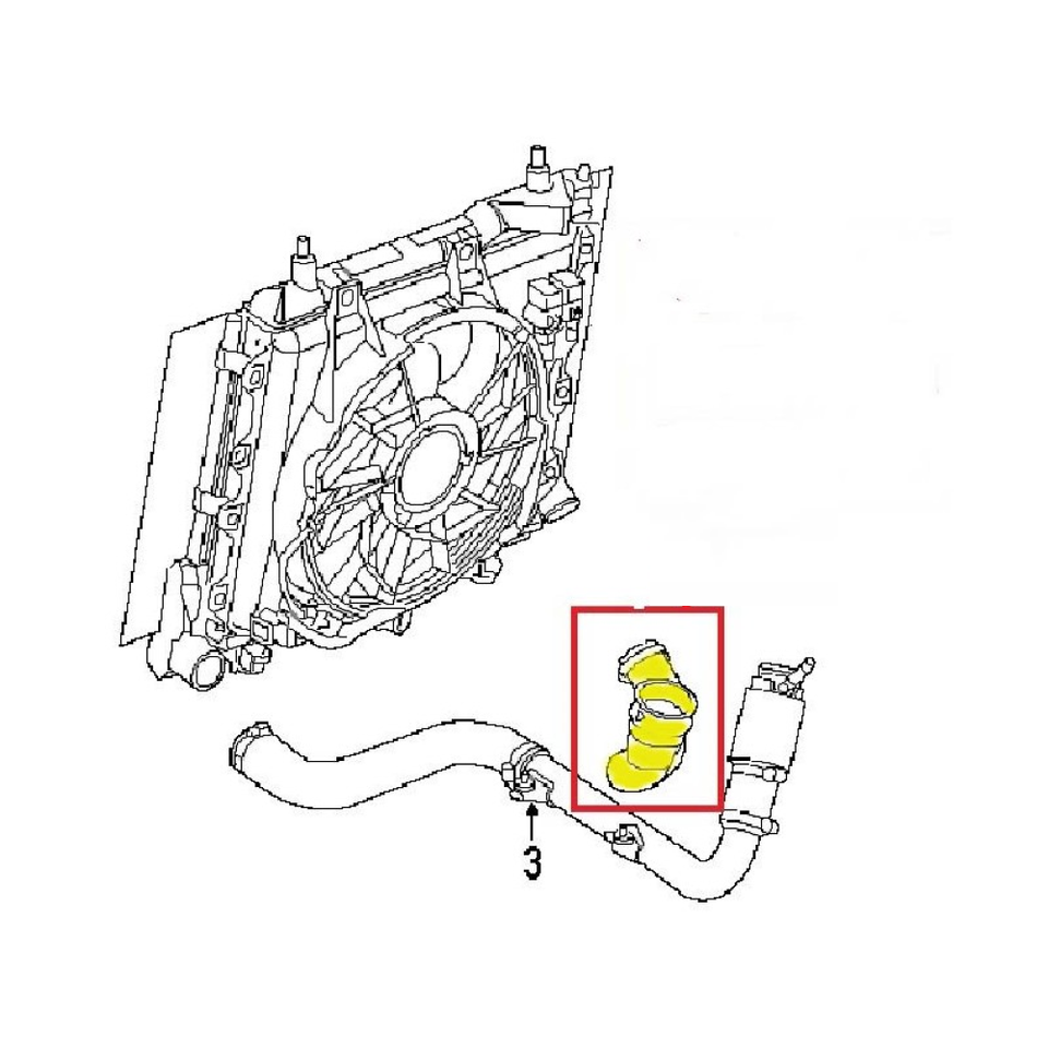 Intercooler Turbo Air Hose for Chrysler PT Cruiser 2.2 CRD 04891464AC ...