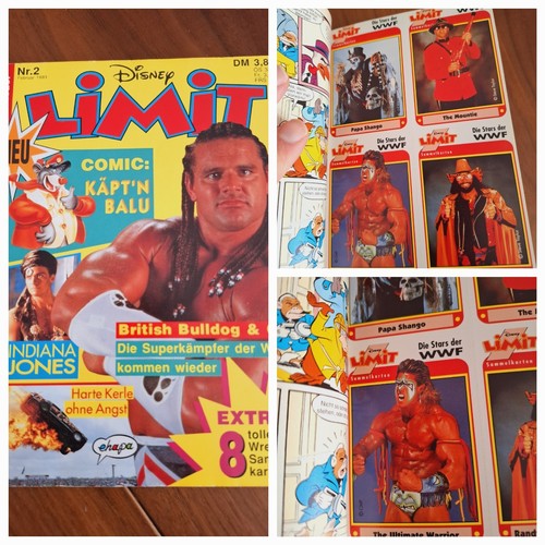 Disney Limit Magazine Wrestling Cards - Undertaker Bret Hart Macho Man ...