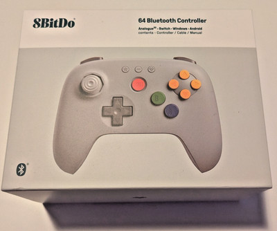 8bitdo 64 bluetooth controller for analogue 3d classic grey (N64 color ...