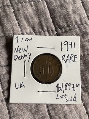 1971 1 Cent * UK * Queen Elizabith New Penny Rare | eBay