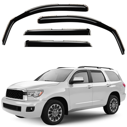 Sun Rain Visors Wind Rain Guards for 2008-2022 Toyota Sequoia | eBay