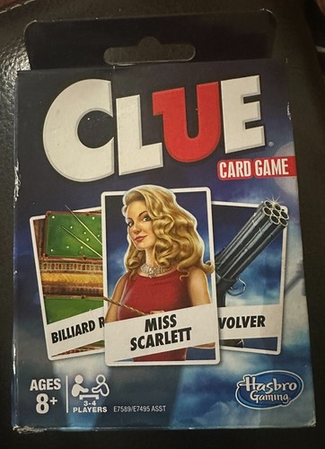 Hasbro Clue Card Game Ages 8+ , 3-4 players | eBay
