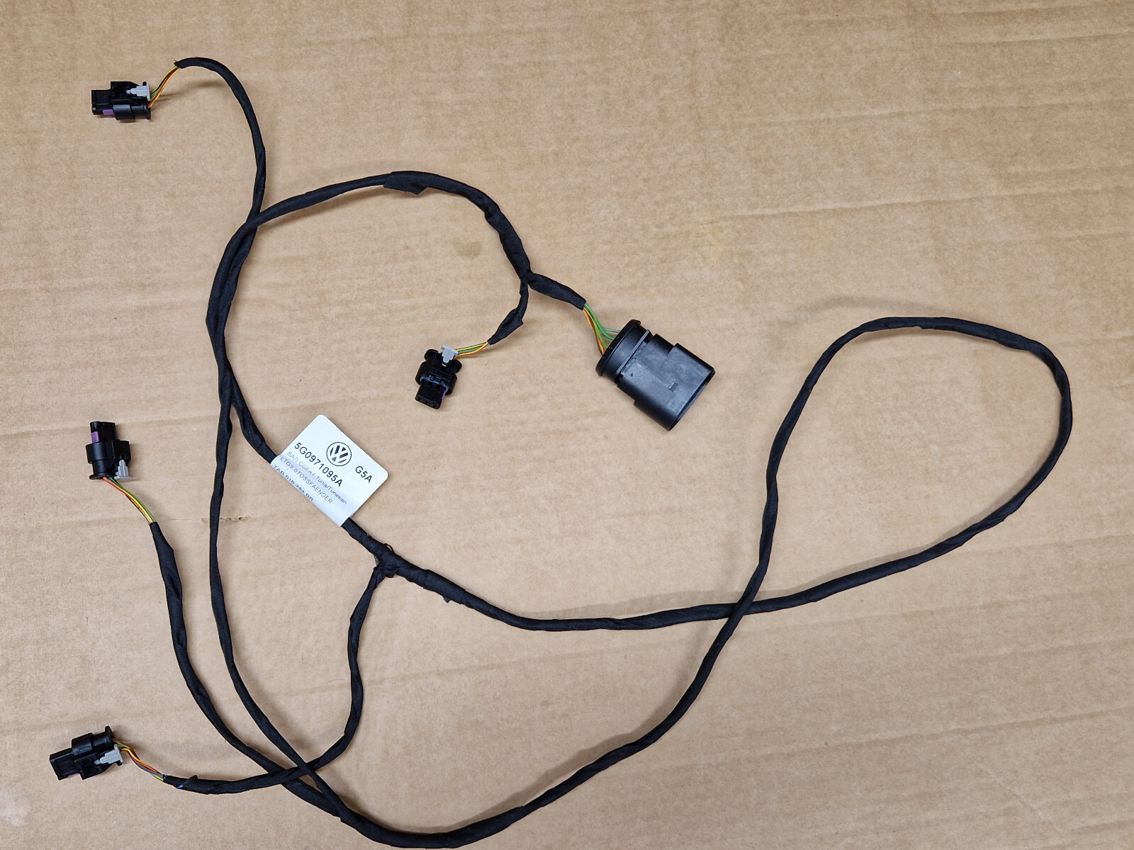 NEW Genuine VW Golf 7.5 Front Bumper PARKING Sensor Wiring Loom Harness ...