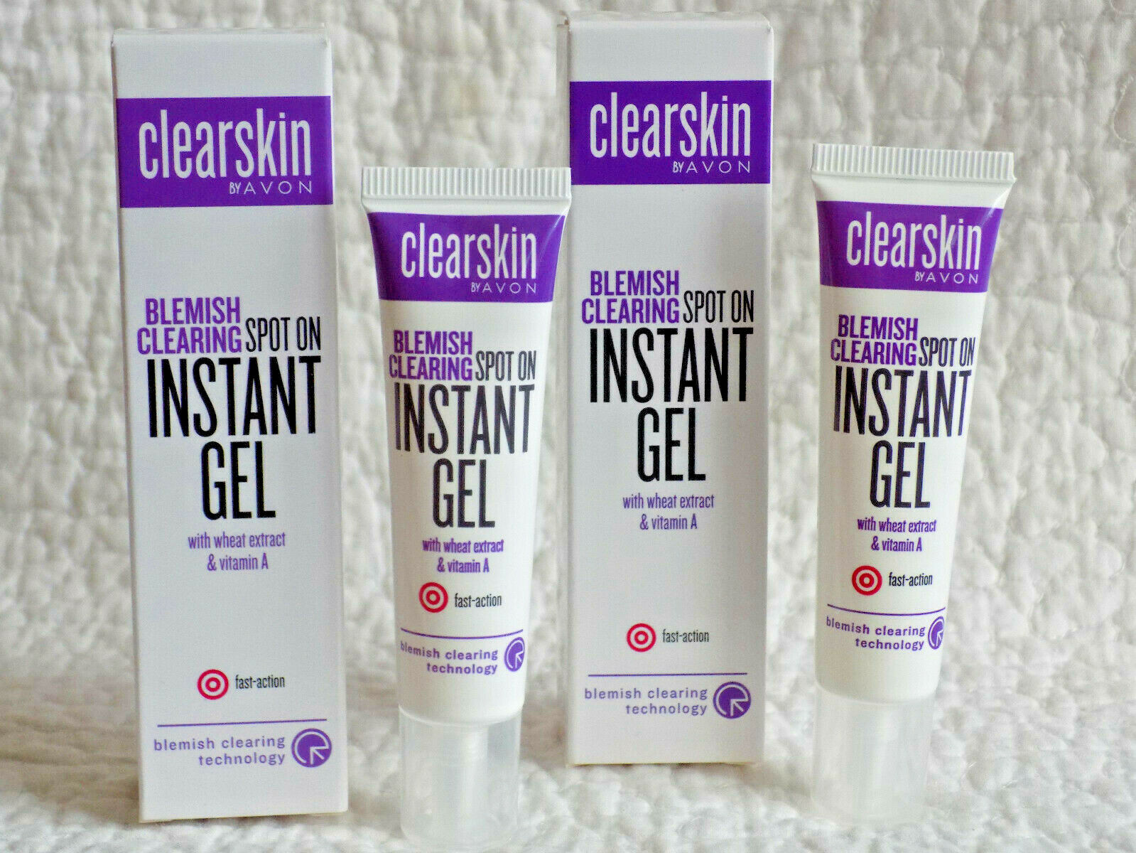 AVON CLEARSKIN ~ BLEMISH CLEARING SPOT ON INSTANT GEL~ 2 x 15ml *BRAND ...