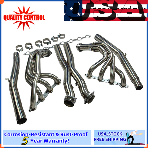 For 2005-2013 Chevy Corvette C6 LS2/LS3/Z06 Exhaust Header T304 ...
