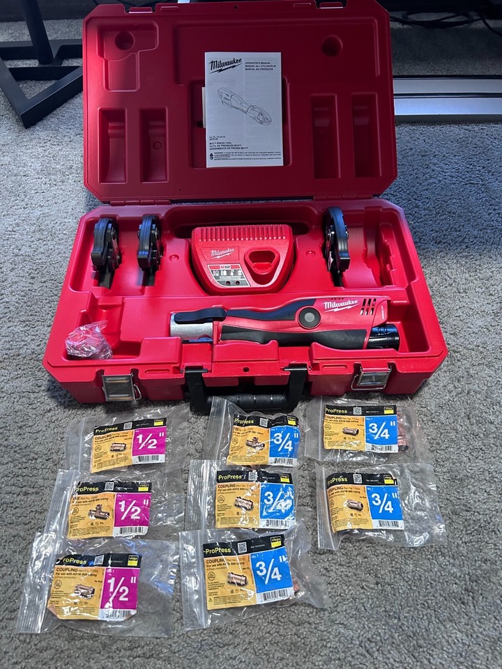 Milwaukee Tool 2473-20 M12 Force Logic Press Tool Kit W/Jaws ...