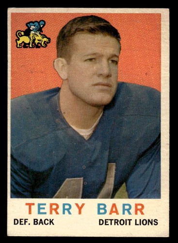 1959 Topps Football #14 Terry Barr GD *e2 | eBay