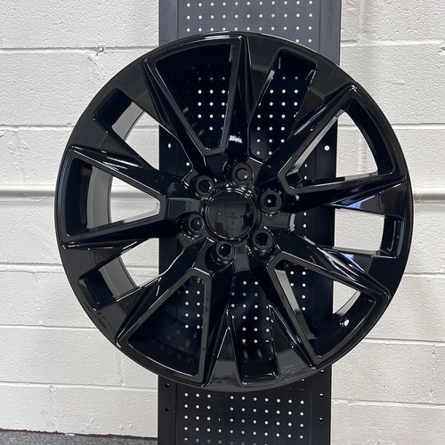 22" Z71 STYLE GLOSS BLACK WHEELS RIMS FITS 6X139.7 CHEVY SILVERADO 1500 ...