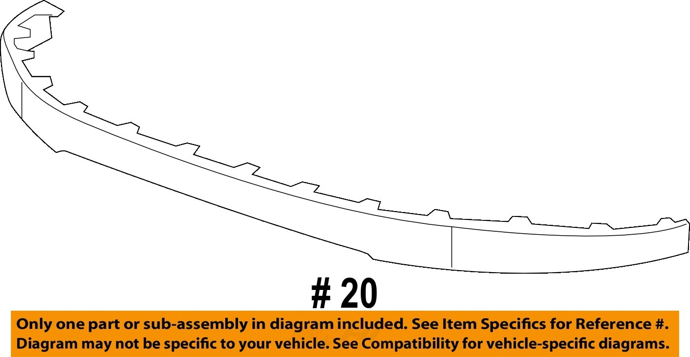 2011-2015 VOLT FRONT BUMPER LOWER AIR DEFLECTOR VALANCE NEW GM ...