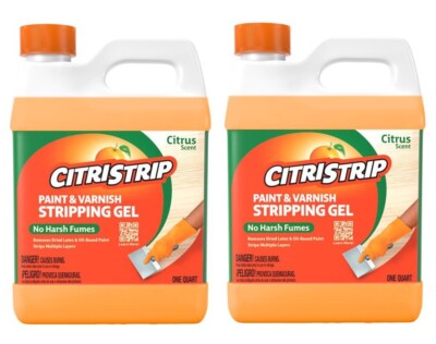 2 CitriStrip Paint & Varnish STRIPPING GEL CITRUS Non-toxic 32oz ...