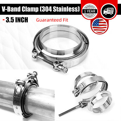 3.5 inch V-Band Clamp & 304 Stainless Steel flange kit Vband for ...