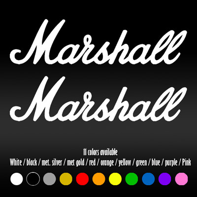 7" Marshall Music Amps Die Cut Bumper Car Window Vinyl Decal sticker | eBay