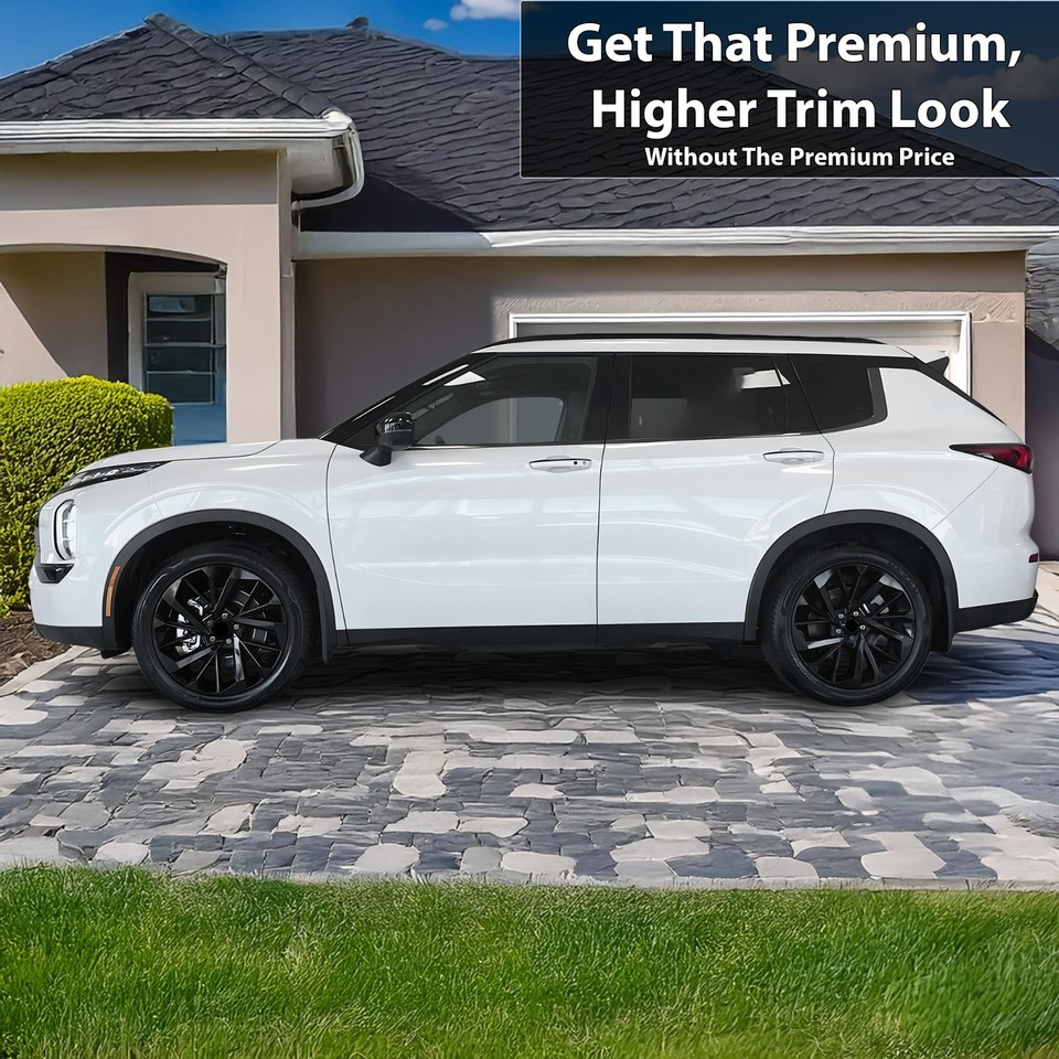Fits Mitsubishi Outlander 2022-2026 Wheel Rim Chrome Delete Decal ...