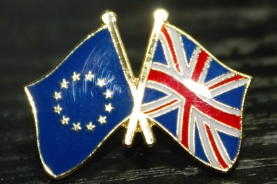 UNITED KINGDOM & EUROPEAN UNION UK & EU FRIENDSHIP Metal Lapel Pin ...