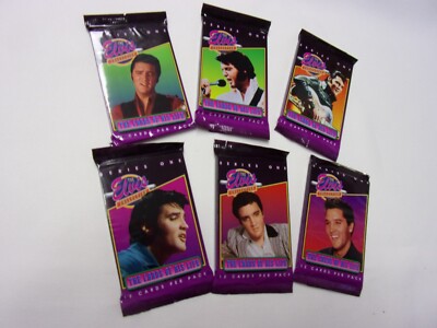 1992 Elvis Presley Series 1 Trading Cards 6 packs unopened ( 12 per ...