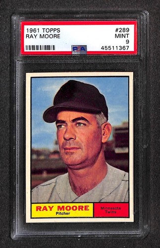 1961 TOPPS #289 RAY MOORE PSA 9 Mint 45511367 | eBay