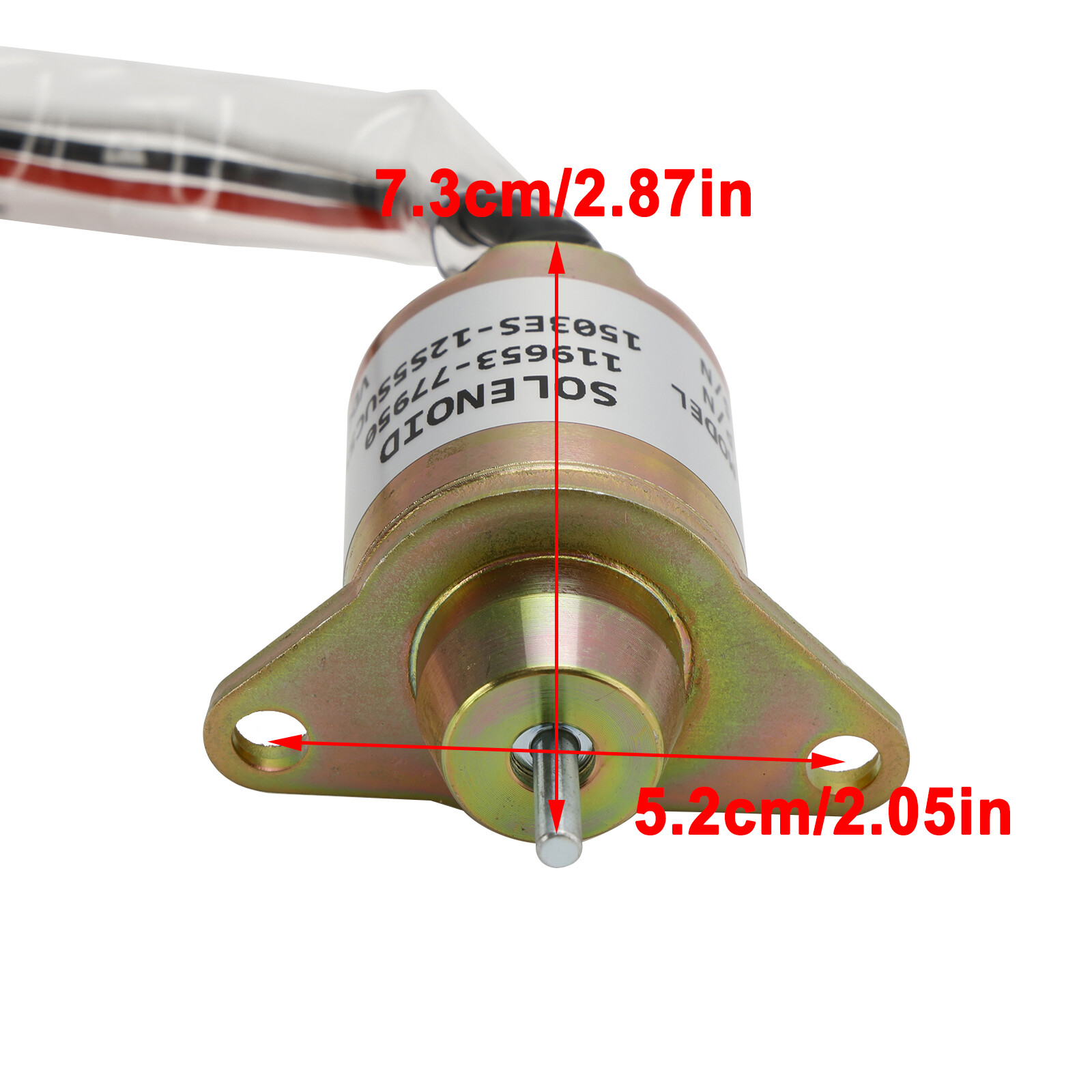 Fuel Shut Off Solenoid Valve Fits For Yanmar 1503ES-12S5SUC5S 119653 ...