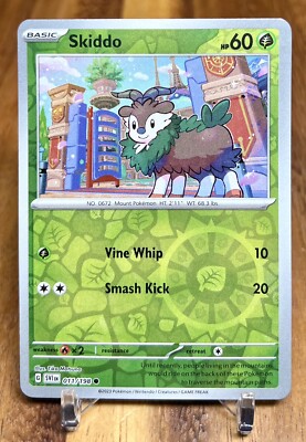 Skiddo 011/198 SV1 Scarlet & Violet Base Reverse Holo Pokemon Card NM ...