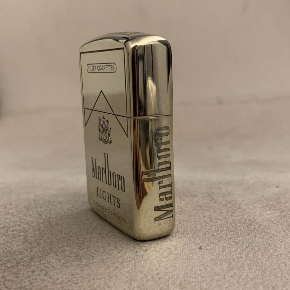 Classic Marlboro Silver Normal Lighter With Box | eBay