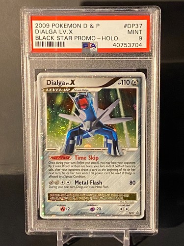 Pokemon 2009 Diamond & Pearl Black Star Promo DP37 Holo Dialga LV.X PSA ...