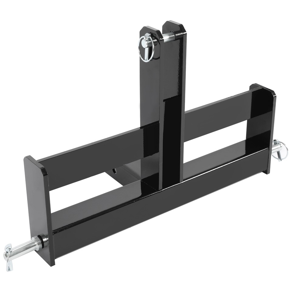 3 Point 2" Receiver Hitch Drawbar W/Suitcase Weight Brackets for CAT 1 ...