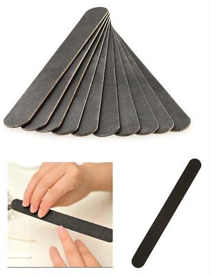 BLACK Grit Emery Board 18cm NAIL FILES | eBay UK