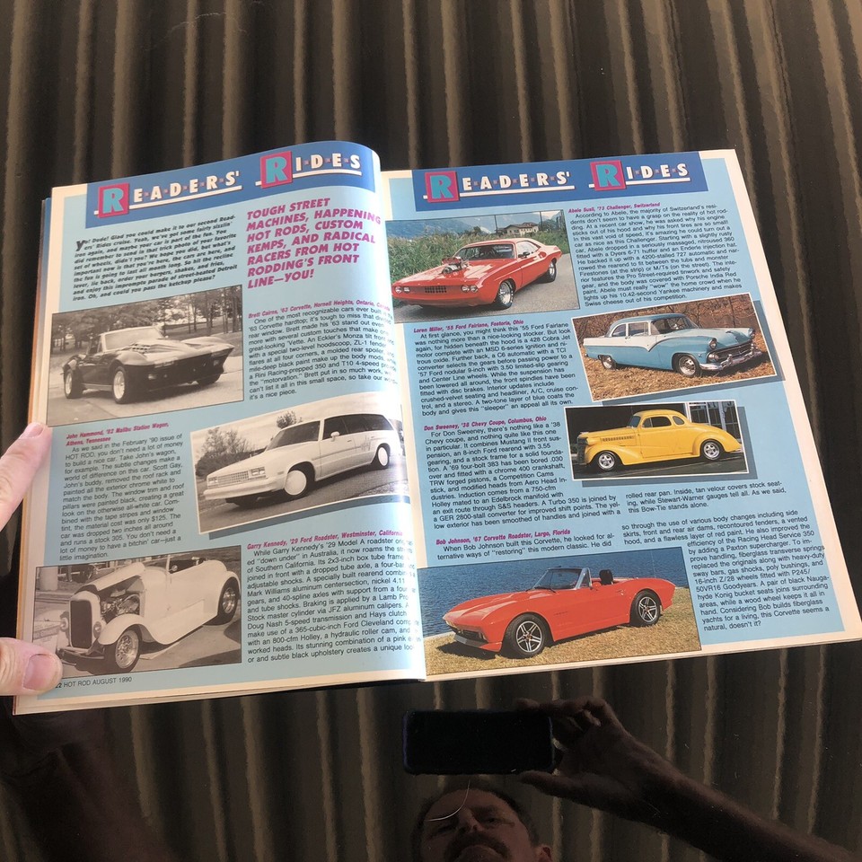 HOT ROD Magazine 1990 August F100 Reader's Rides 69 AMX 33 vicky trans ...