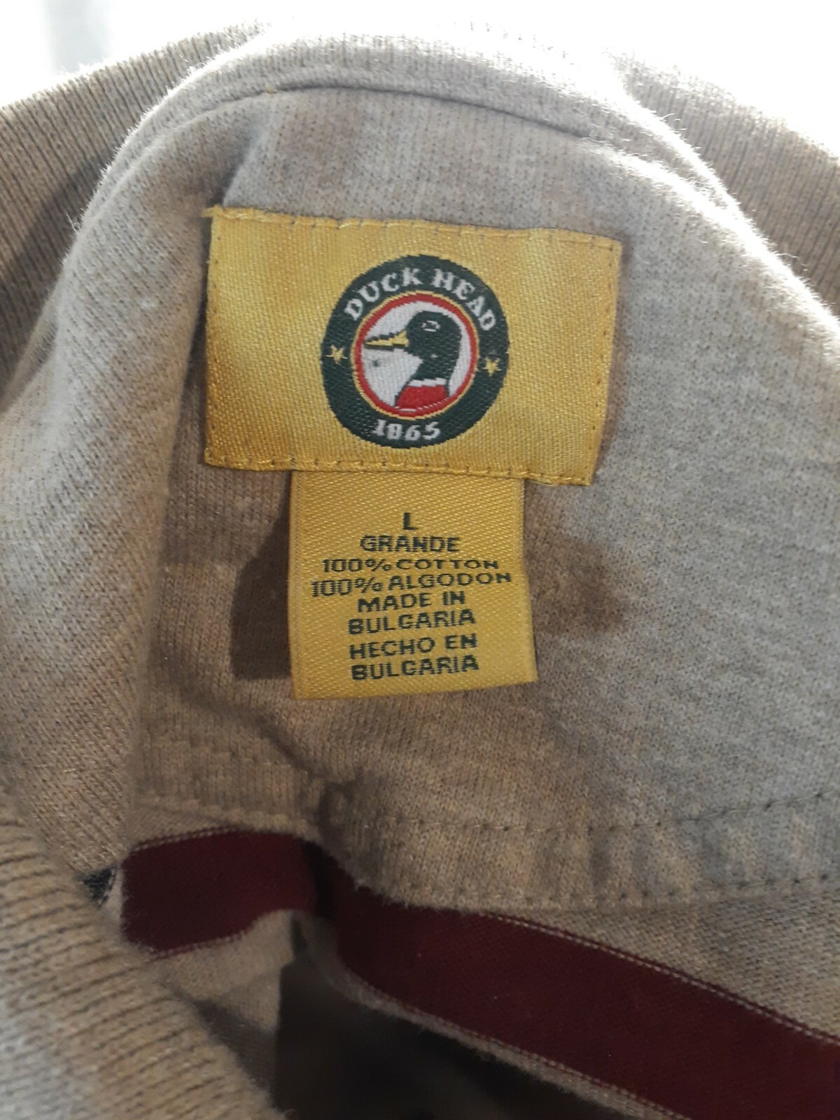 Duck Head Striped Rugby Polo Shirt Oversized Vintage… - Gem