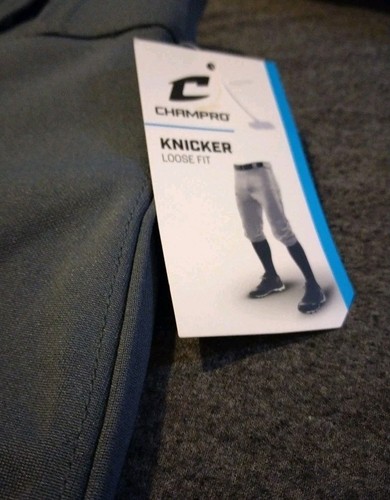 Baseball Pants Youth L Graphite/Navy Pipe NEW | eBay