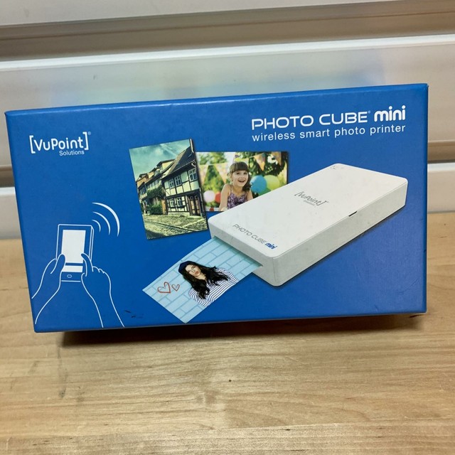 VuPoint Photo Cube Mini Printer Bundle With 1 Ink Cartridge Refill for ...