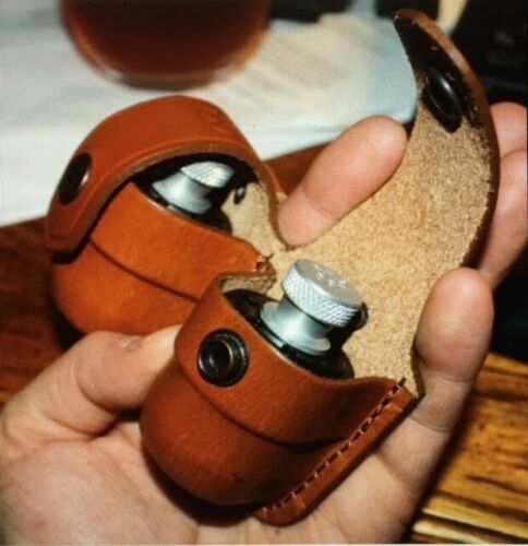 KM005-44 Leather Double Speedloader Pouch with Belt Clip For 44 Magnum ...