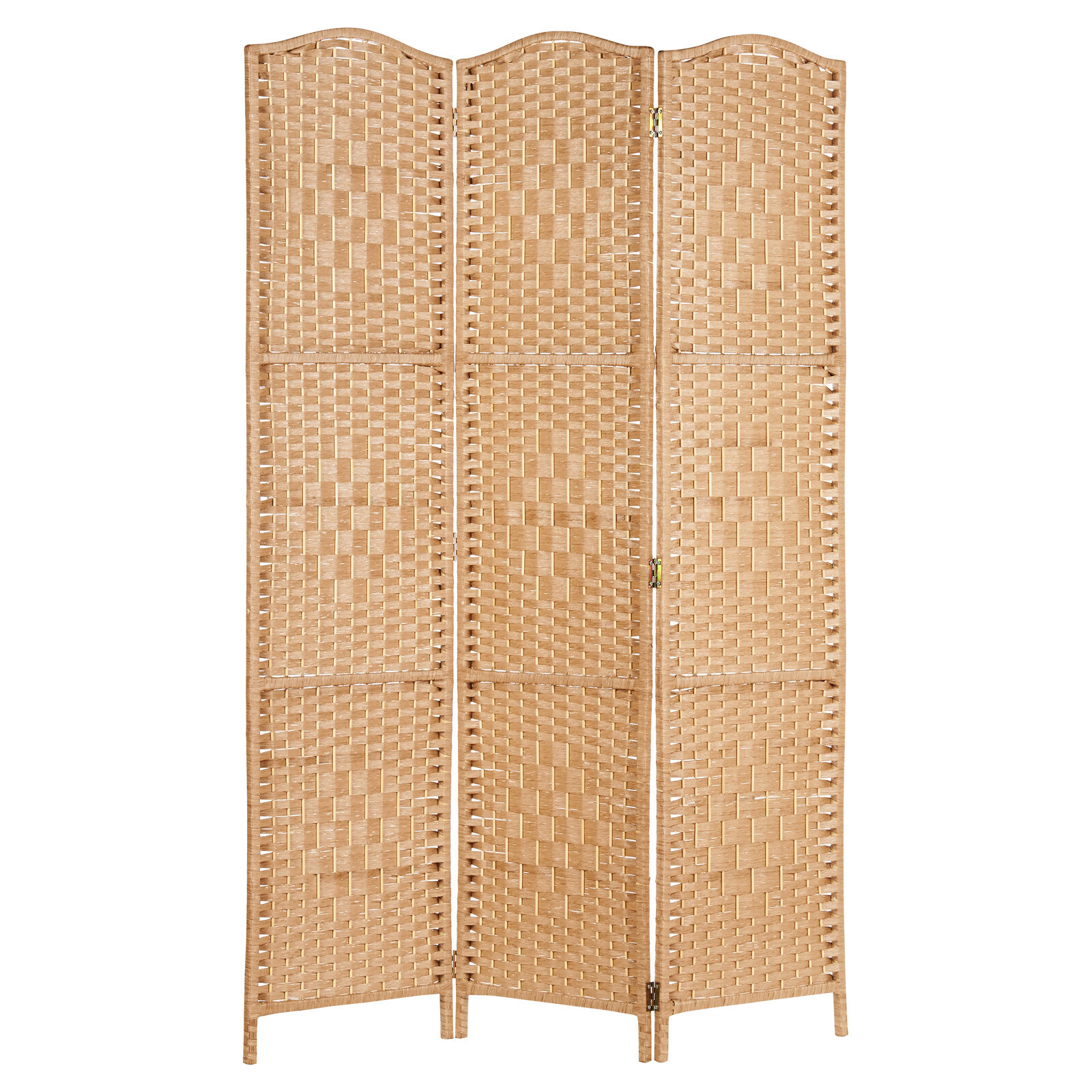 Solid Weave Hand Made Wicker Folding Room Divider Separator/Privacy ...