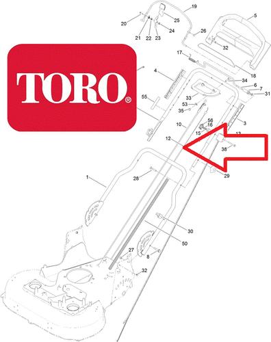 Genuine TORO Timemaster 20975/77 TRACTION Wheels CLUTCH CABLE 127-6867 ...