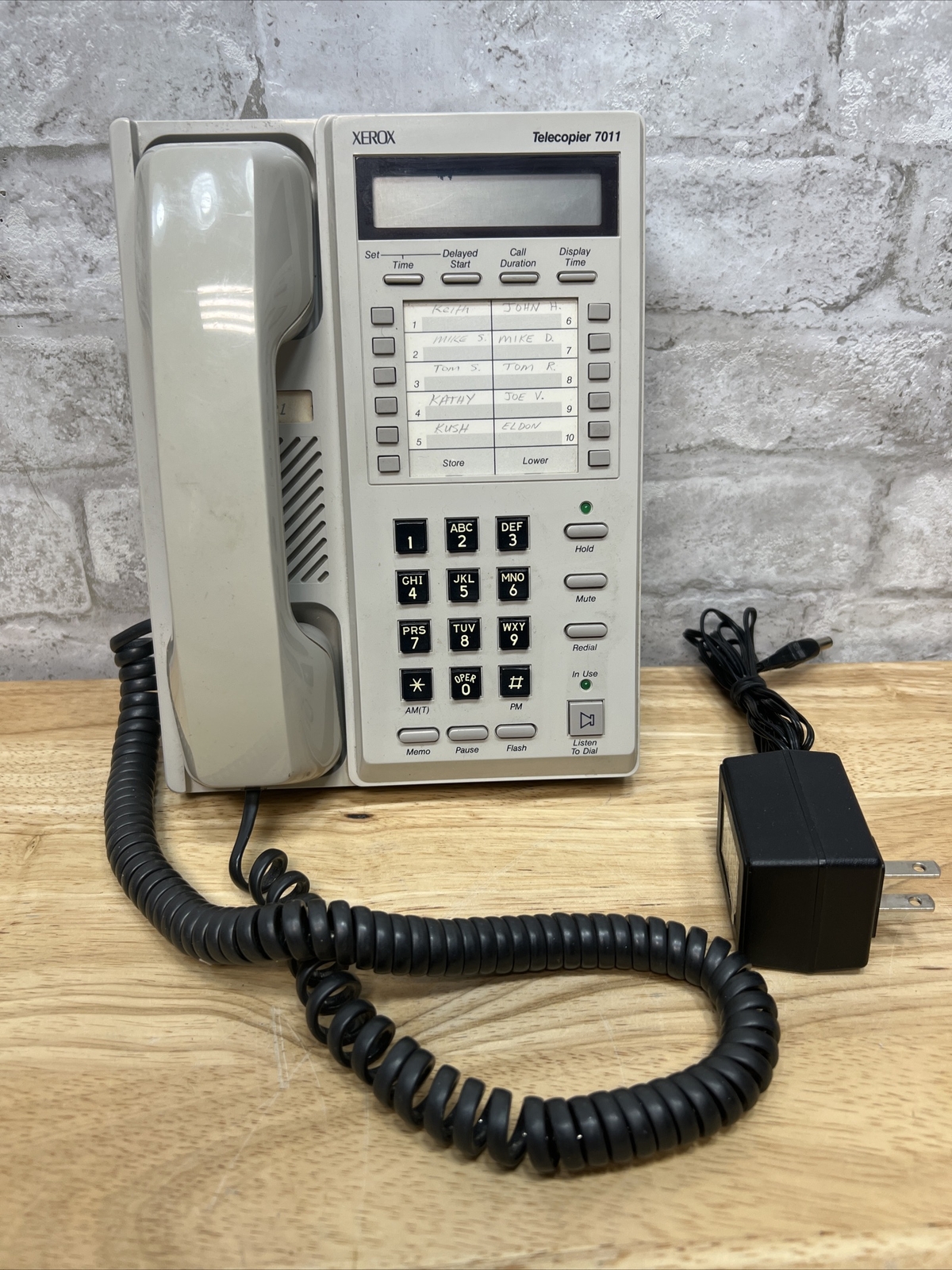 Xerox Telecopier 7011 Rare Landline Office Phone With Power Supply | eBay