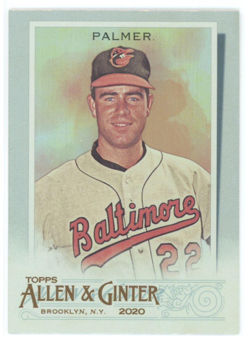 2020 Topps Allen & Ginter Silver Portraits Jim Palmer Baltimore Orioles ...