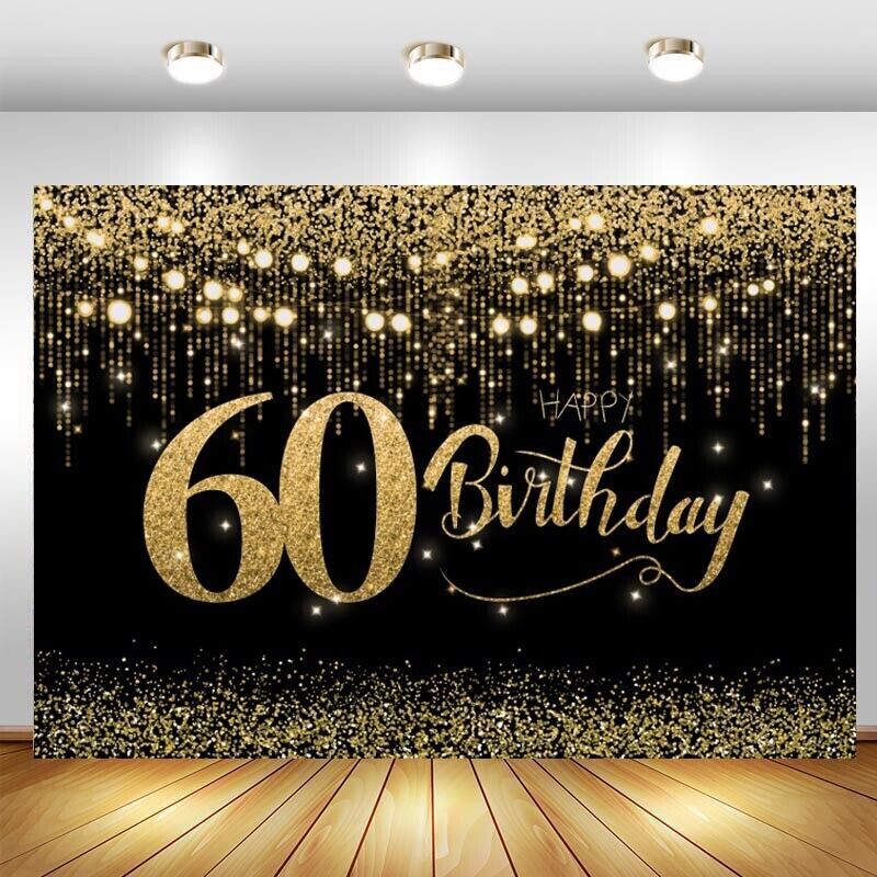 60th Birthday Party Picture Backdrop
