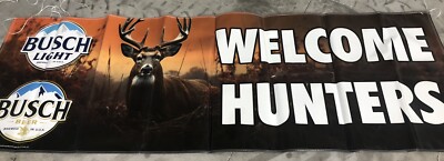 NEW Busch / Busch Lite Hunting - Welcome Hunters 3x8ft Outdoor Banner ...