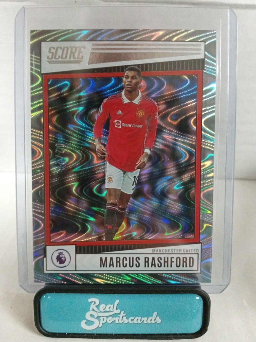 Marcus Rashford 2022 Score Premier League #24 Score Team - Gold Swirl ...