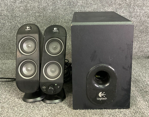 Logitech Subwoofer W/ Satellite Speaker Pair 2.1 Channel Home Audio X ...