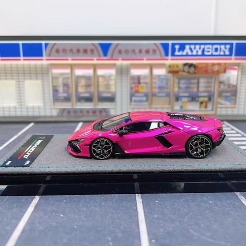 AMA 1:64 Pink Lamborghini Revuelto LB744 resin car model Limited ...