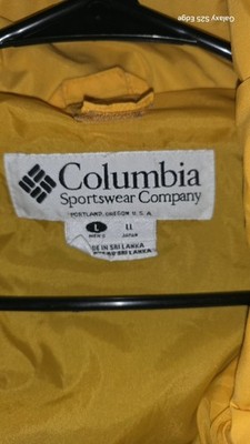 COLUMBIA Yellow SPORTSWEAR SKI SNOWBOARD JACKET PARKA SIZE Large | eBay