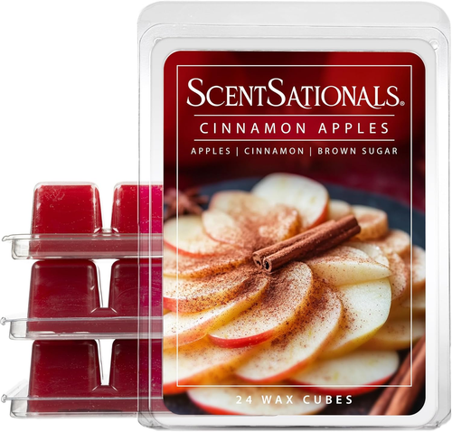 Fall Wax Melts, Wax Cubes Strong Scent - Cinnamon Apples - Long Lasting ...