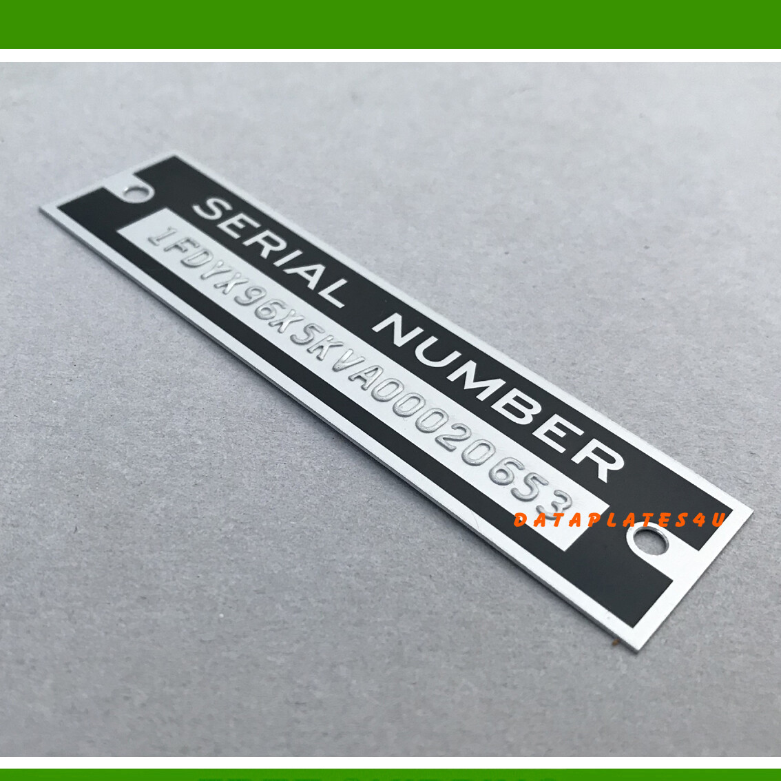 SERIAL NUMBER DATA TAG EMBOSSED PLATE HOT ROD CHEVROLET FORD STAMPED | eBay