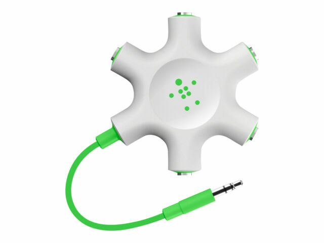 Belkin Rockstar Multi Headphone Splitter (Light Green) for sale online ...