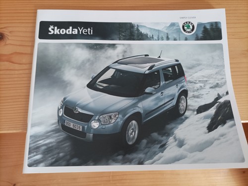Brochure / Catalogue SKODA Yeti . Septembre 2010 . | eBay