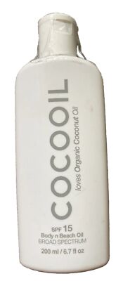 Cocooil Loves Organic Coconut Oil SPF 15 Body N Beach 6.7oz | eBay