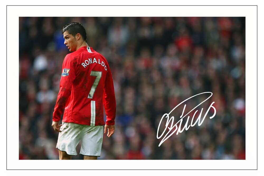 CRISTIANO RONALDO Signed Autograph PHOTO Signature Gift Print ...