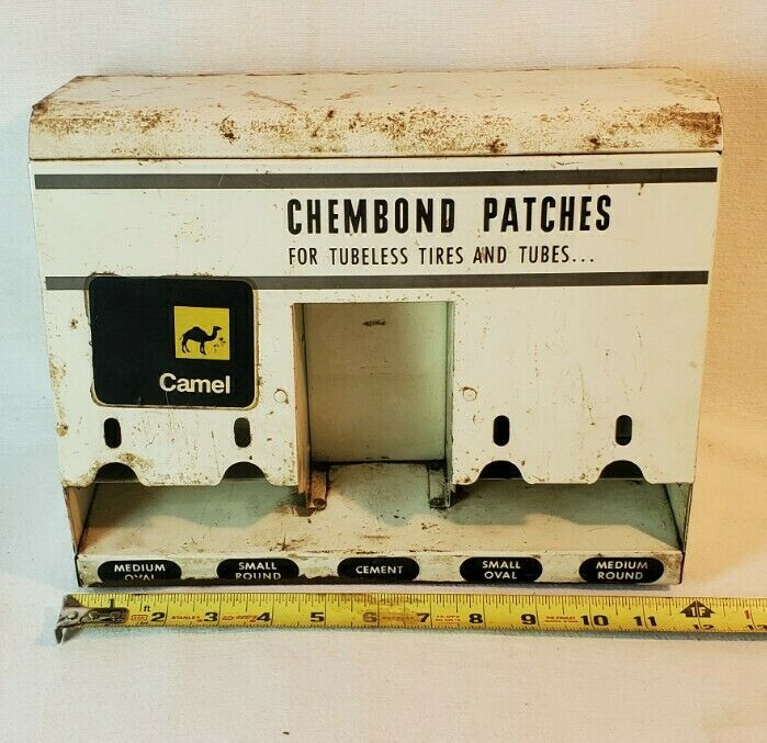 VTG CHEMBOND / CAMEL TIRE PATCH REPAIR GAS SERVICE STATION CABINET ...