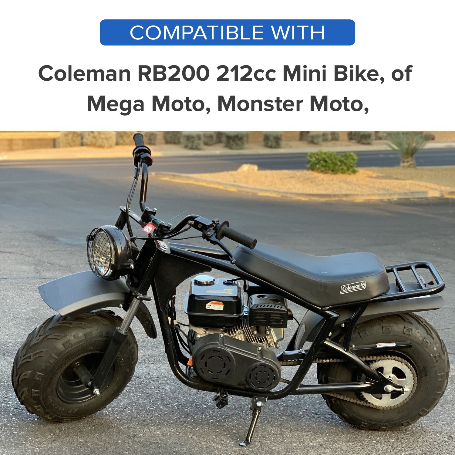 Replacement Seat for Coleman RB200 212cc Mini Bikes, 2-Wheeler Bike ...