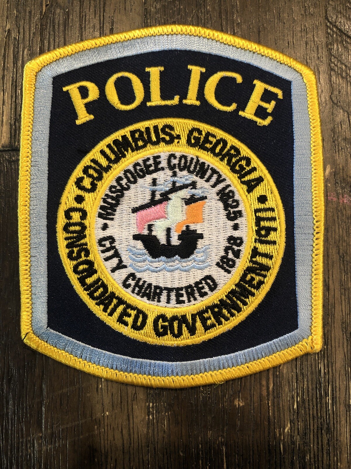 COLUMBUS GEORGIA POLICE PATCH SHOULDER SIZE UNUSED | eBay